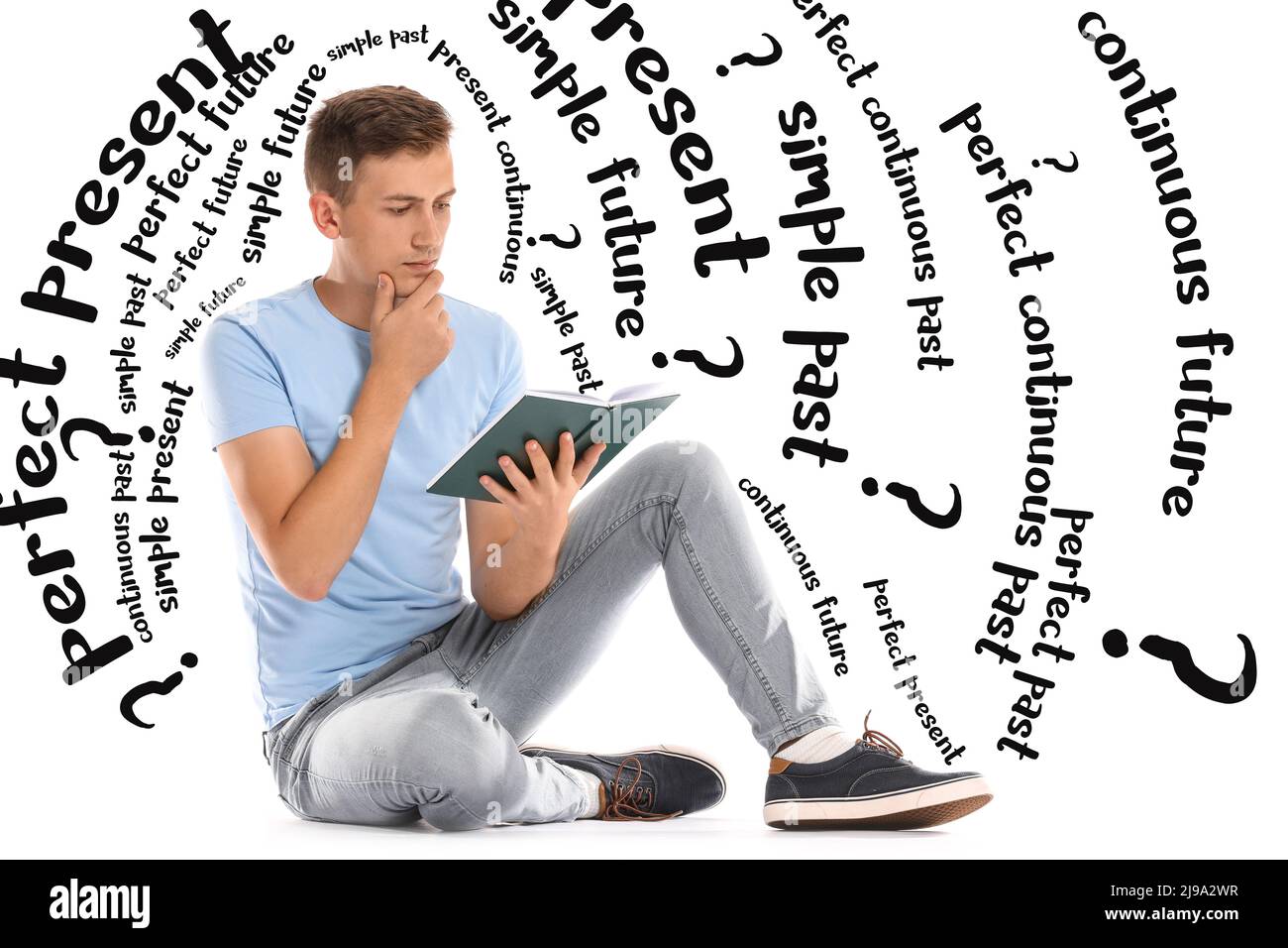 English grammar tenses Cut Out Stock Images & Pictures - Alamy