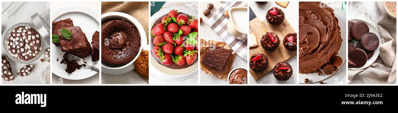 Desserts sweet eating set hi-res stock photography and images - Alamy