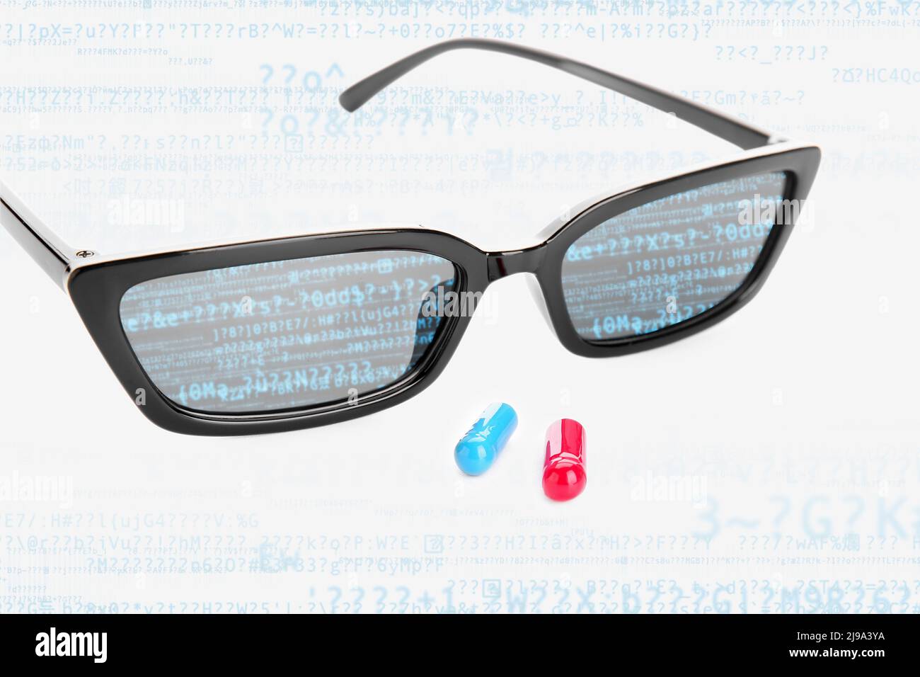 Red tinted glasses hi-res stock photography and images - Alamy