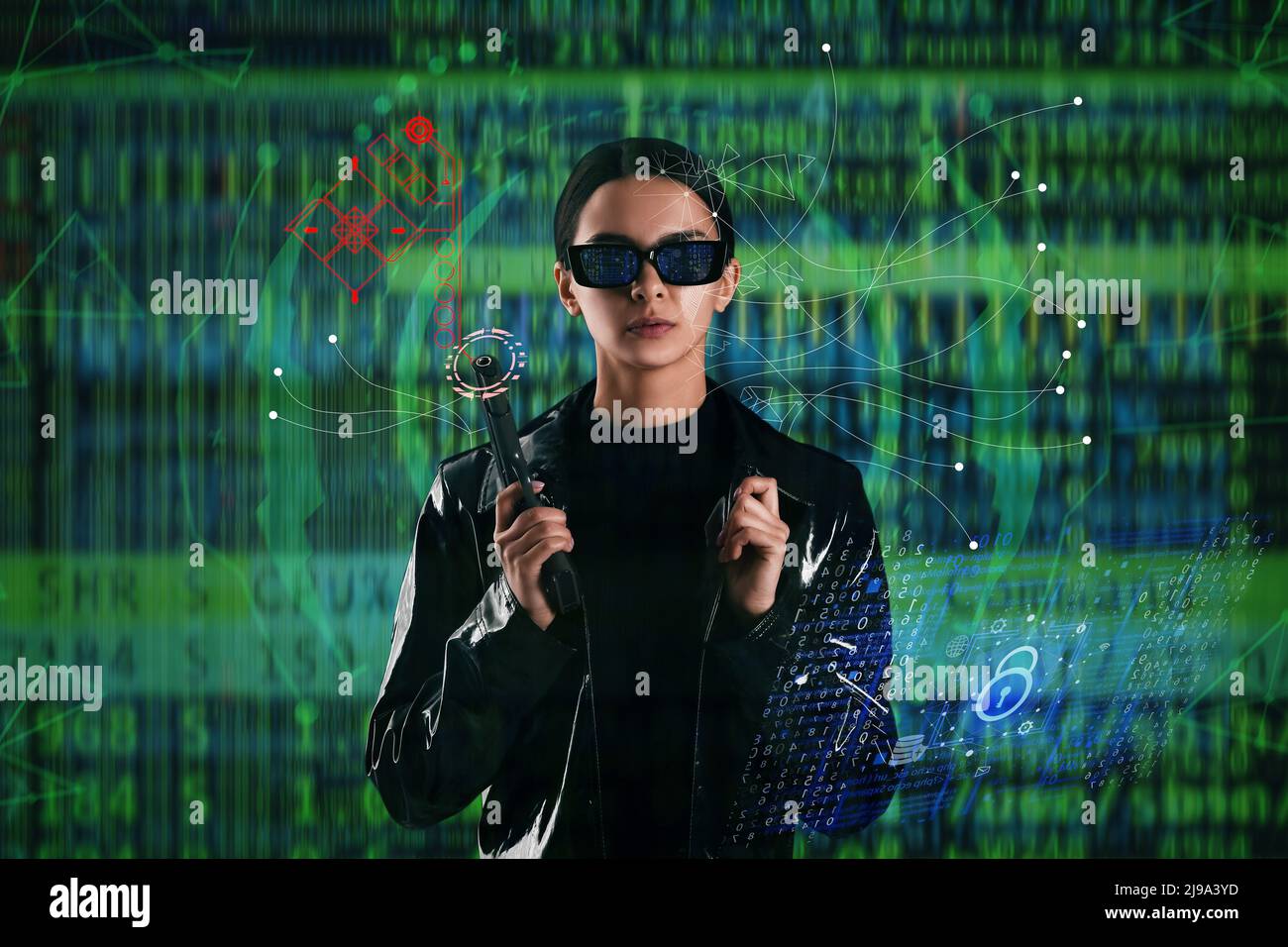 Data matrix people hi-res stock photography and images - Alamy