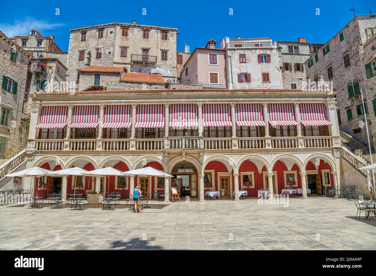 Sibenik city square hi-res stock photography and images - Alamy