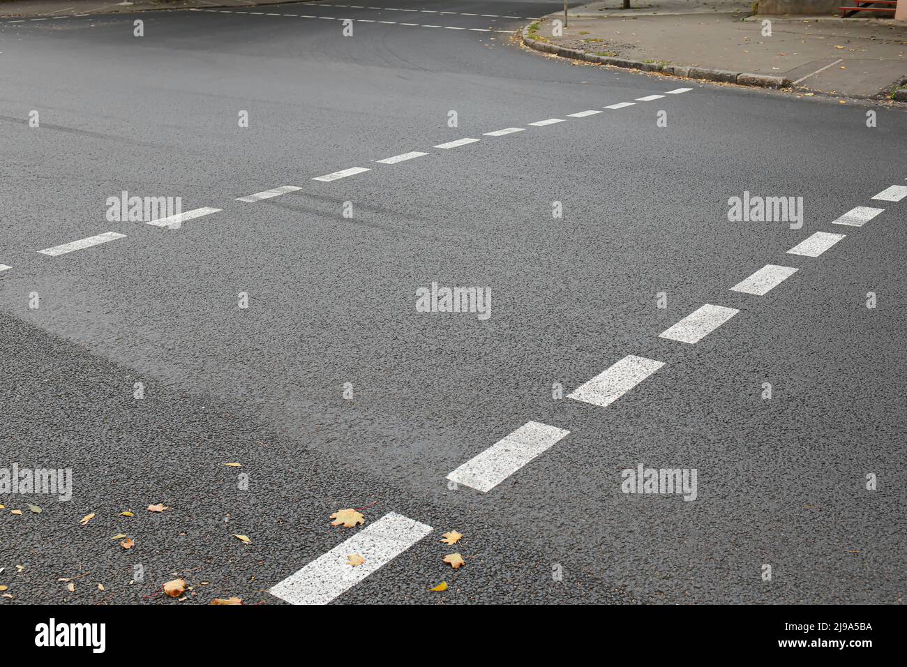City street with zebra crossing Stock Photo - Alamy