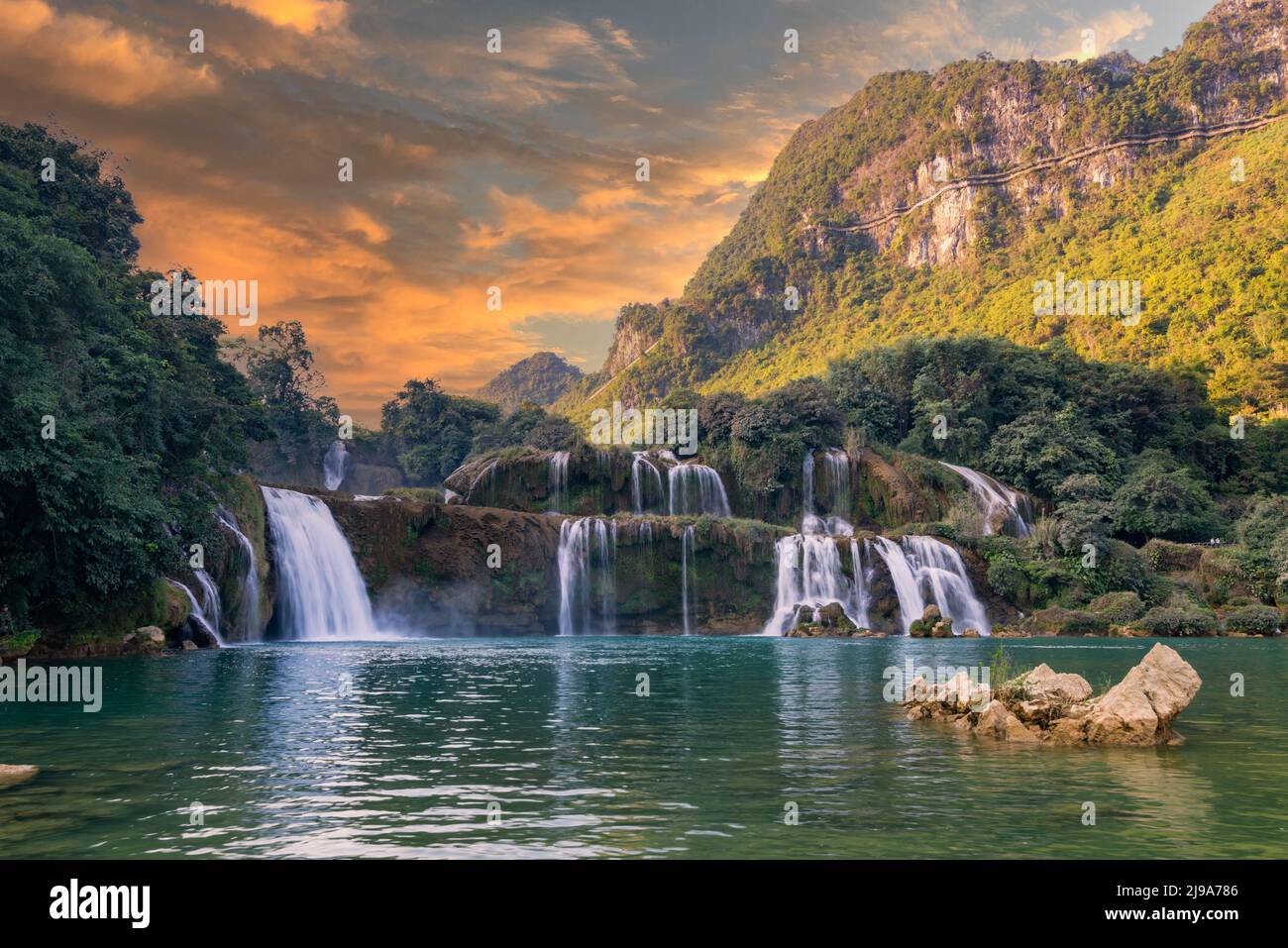 Bangioc waterfall hi-res stock photography and images - Alamy