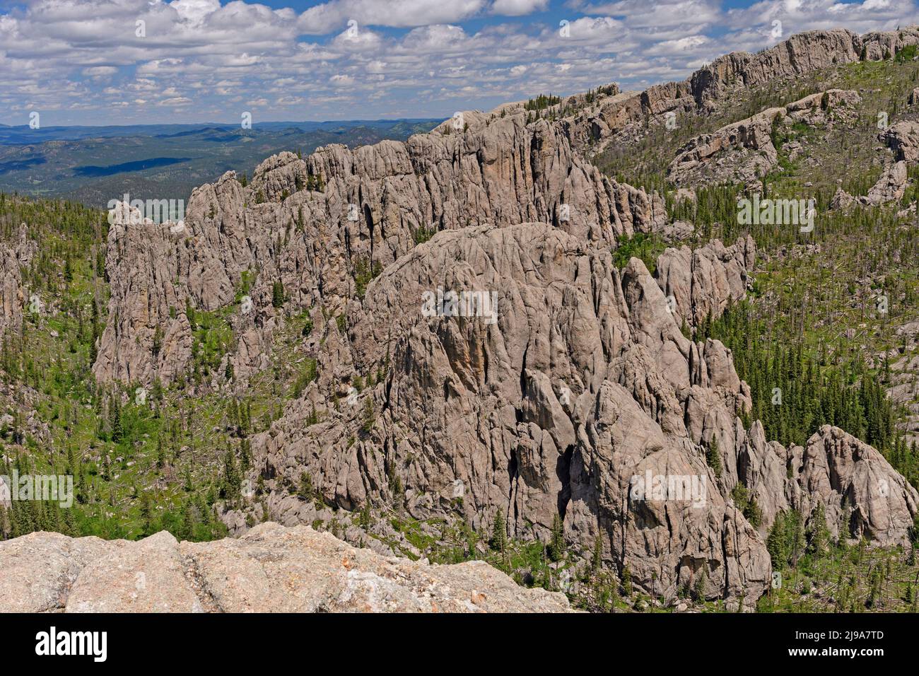 Massive Rock Formations on a Mountain Slope on Black Elk Peak in Custer ...
