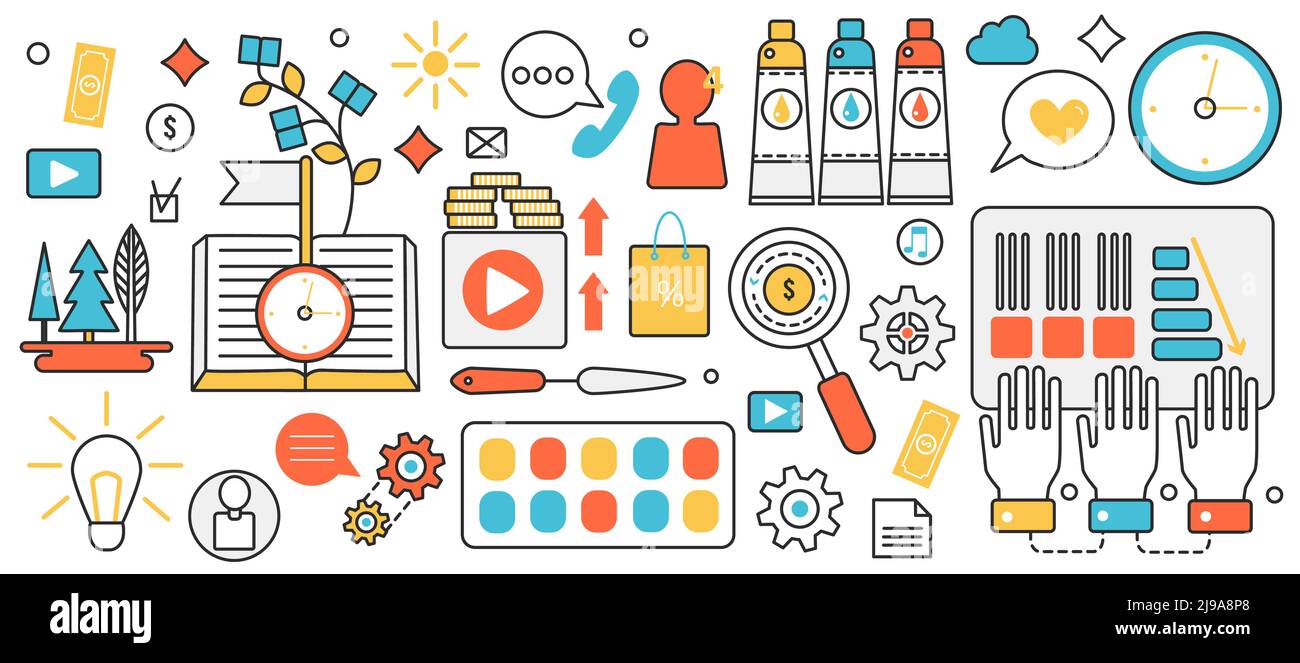 Graphic design technology, startup and art studio. Abstract creative ...