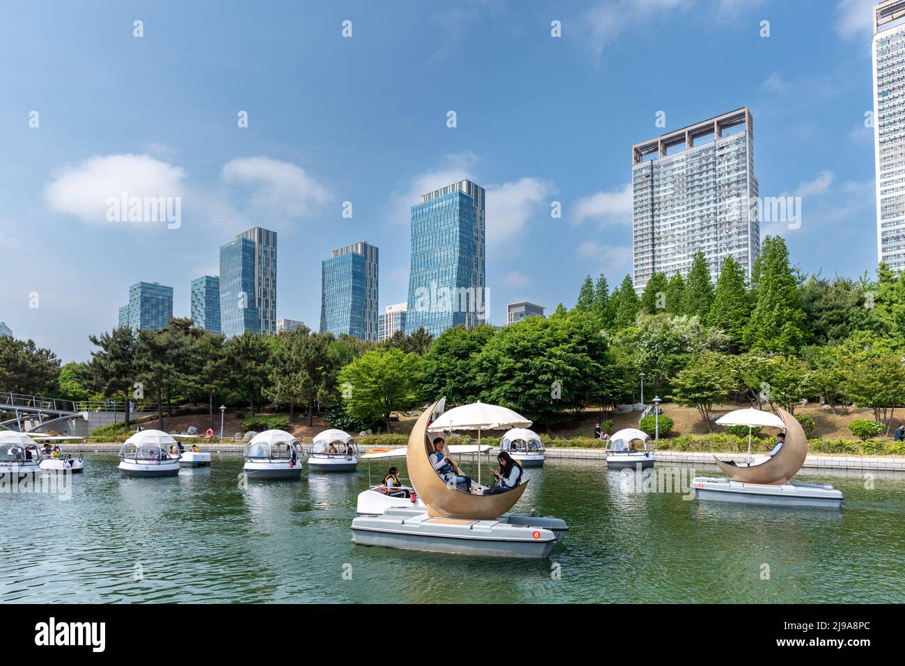 Songdo Central Park in the Songdo district of Incheon, South Korea on ...