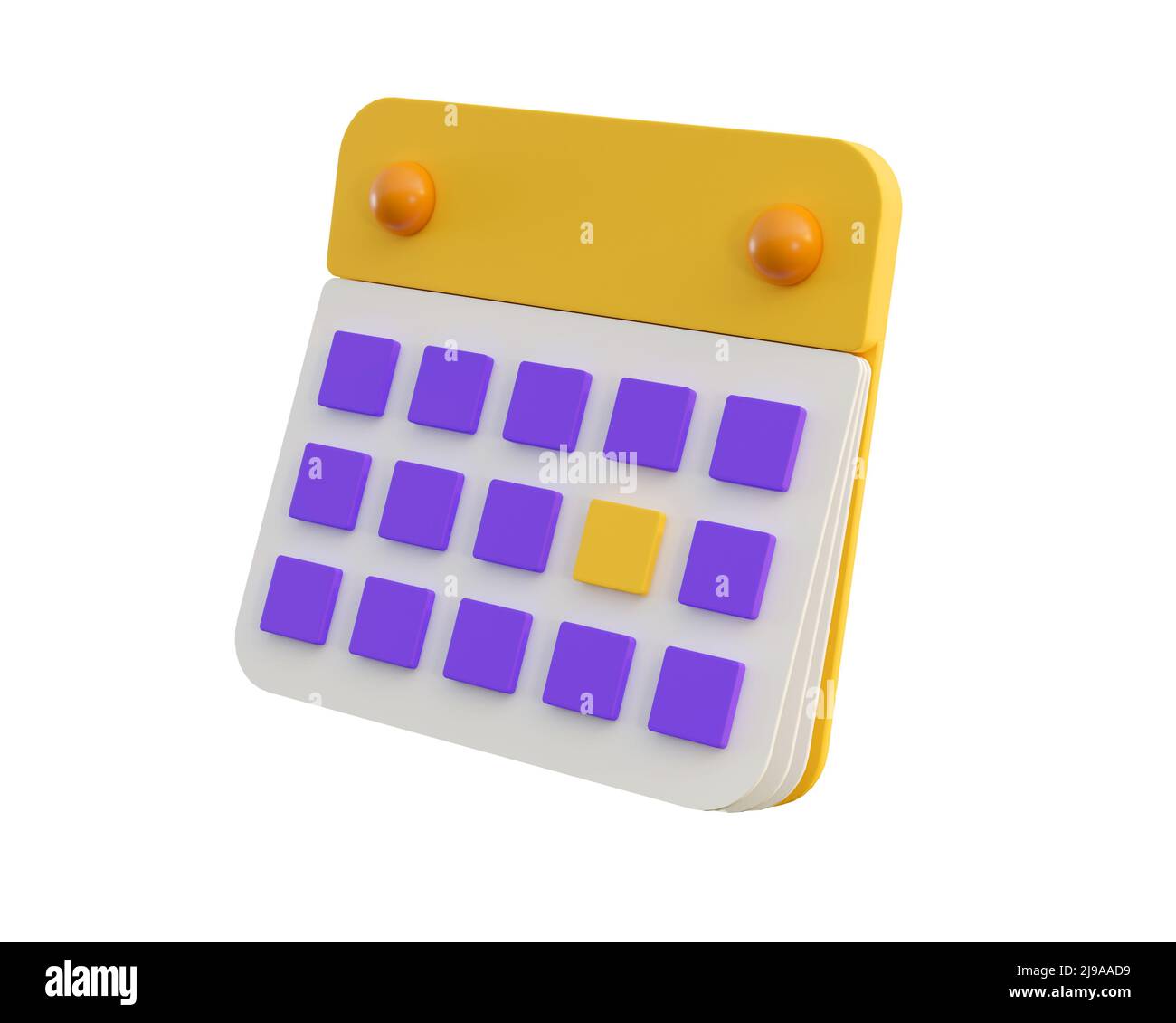 3d calendar icon. Concept of planning, management, appointment or ...