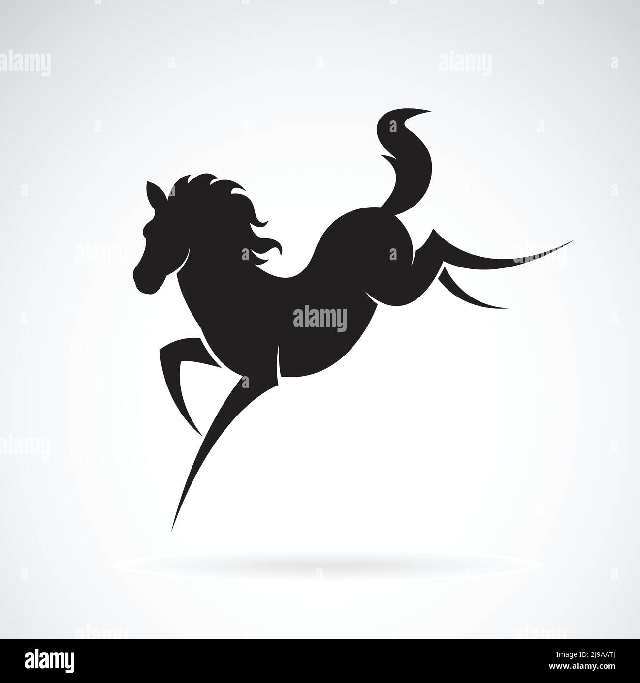 Vector of a horse design on white background. Easy editable layered ...