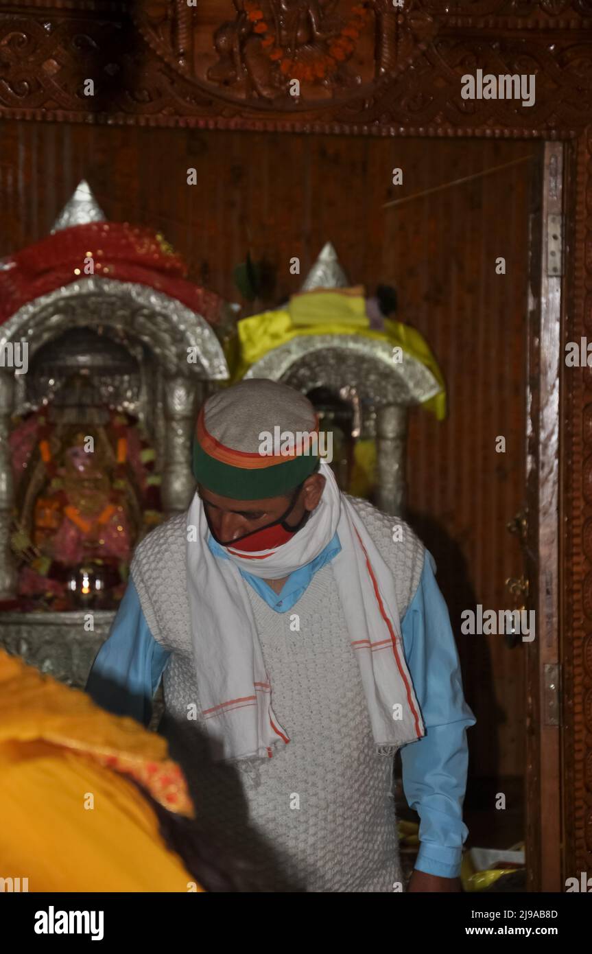 Mandi, Himachal Pradesh, India - 10 17 2021: Photo of a pujari (Priest ...