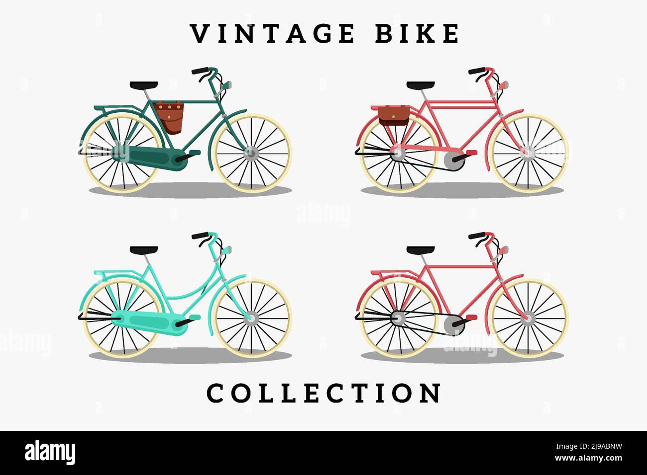 Vintage electric bike Stock Vector Images - Alamy
