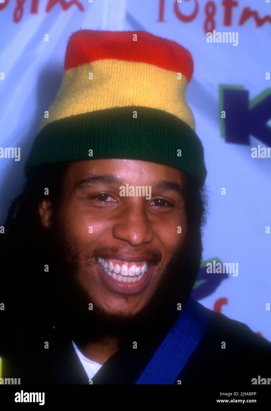 Boston, Massachusetts, USA 1st June 1996 Singer Ziggy Marley backstage ...