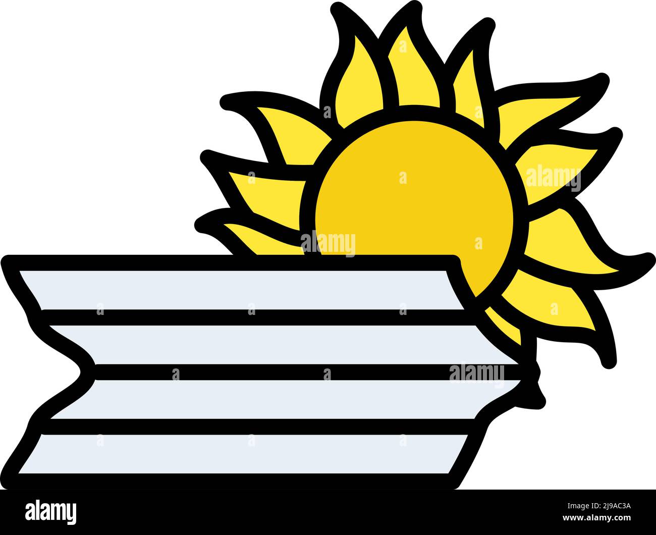 Fog Icon. Editable Bold Outline With Color Fill Design. Vector ...