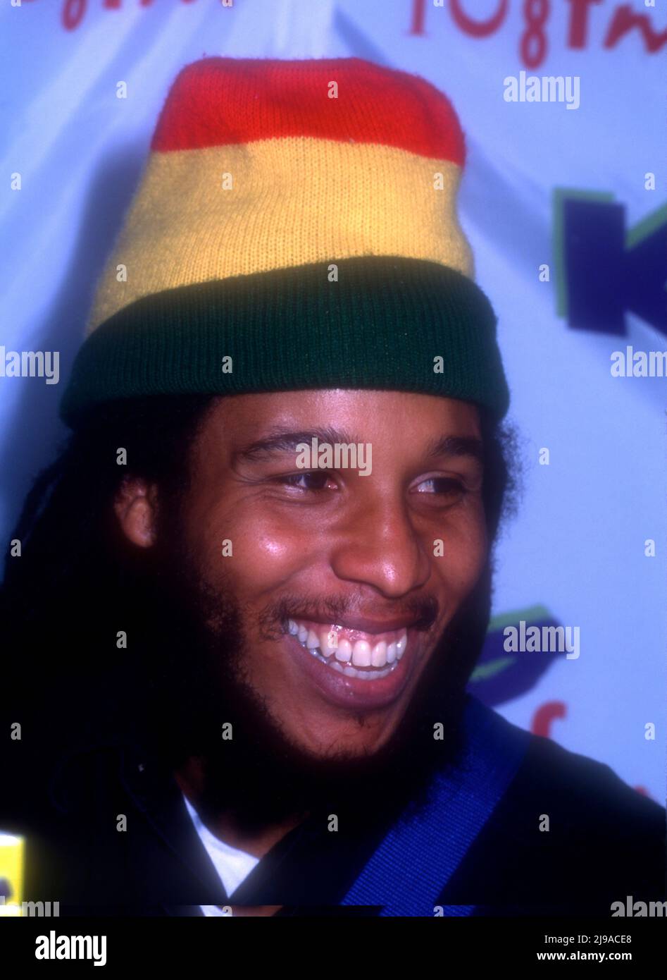 Boston, Massachusetts, USA 1st June 1996 Singer Ziggy Marley backstage ...