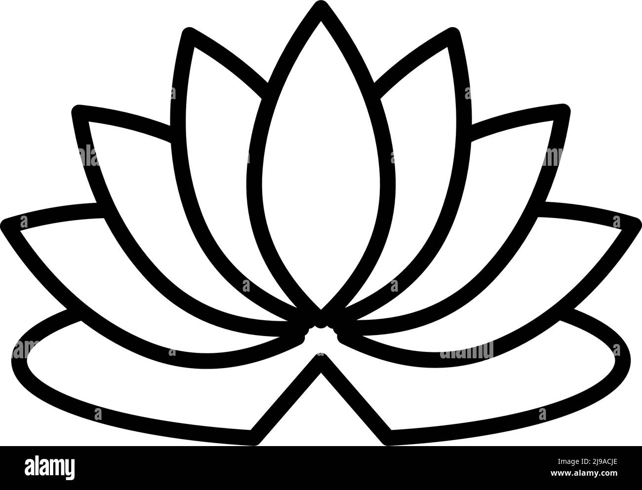 White Lotus Outline