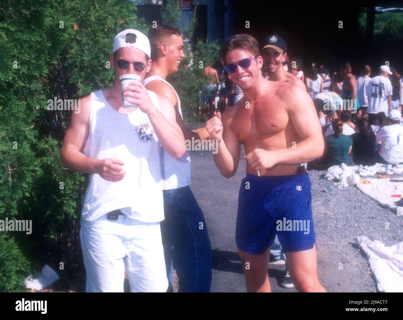 Boston, Massachusetts, USA 1st June 1996 Fans at Concert at KISS108 ...