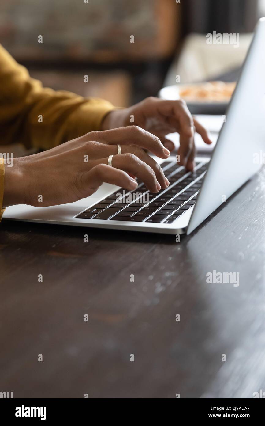 African american hands typing hi-res stock photography and images - Alamy