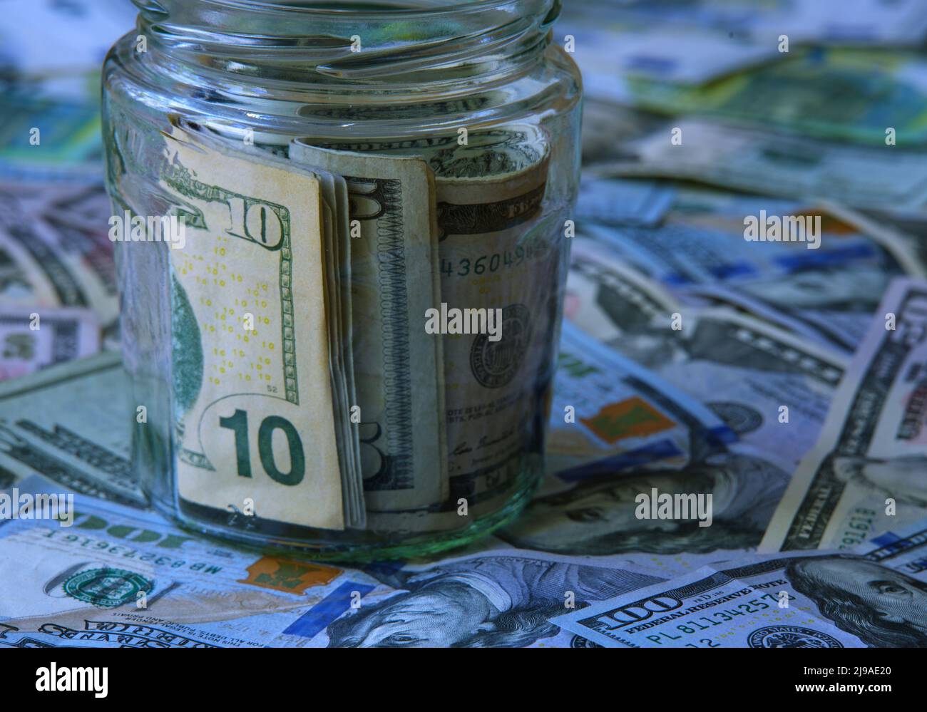 Dollars glass hi-res stock photography and images - Alamy