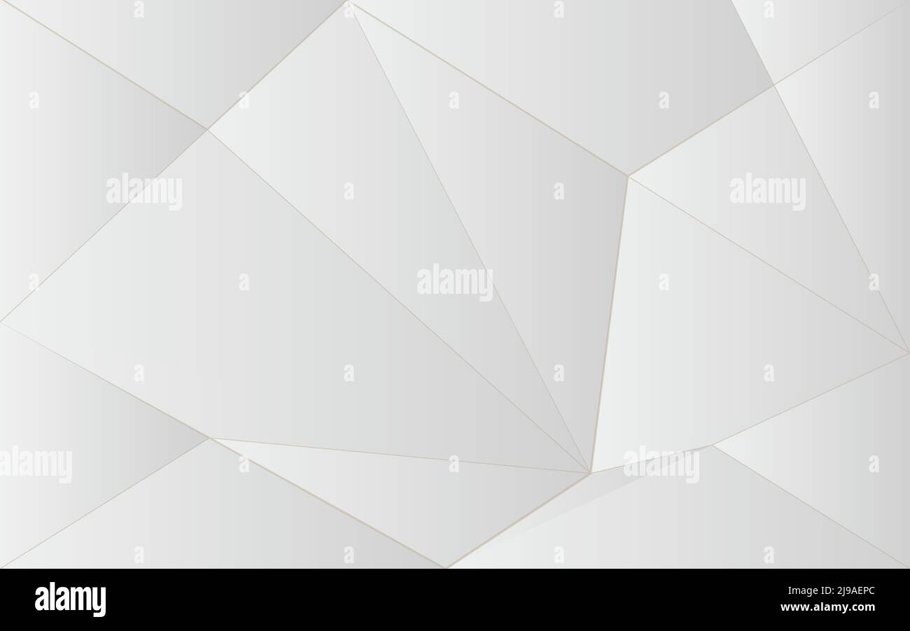 Abstract white polygon texture background. White and gold luxury. Vector illustration Stock ...