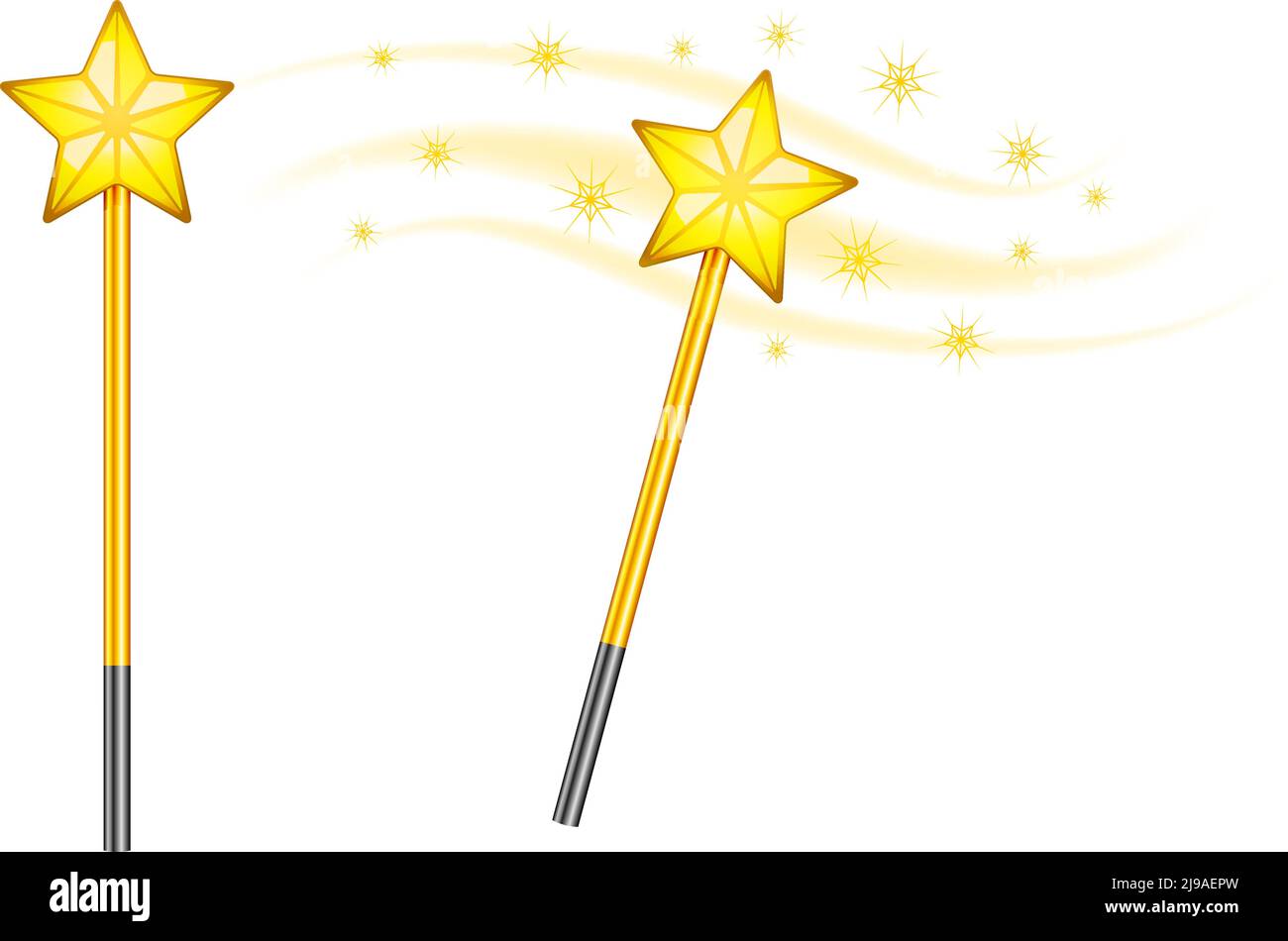 Star magic wand isolated on white background Stock Vector Image & Art ...