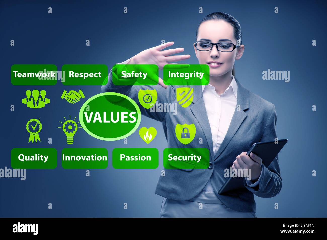 Businesswoman in safety culture hi-res stock photography and images - Alamy