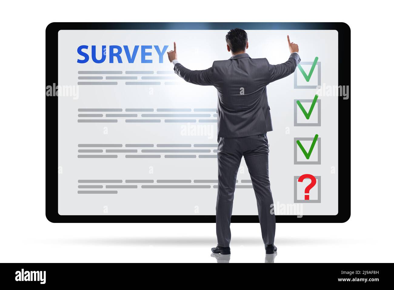 Survey questionnaire with the tick boxes Stock Photo - Alamy