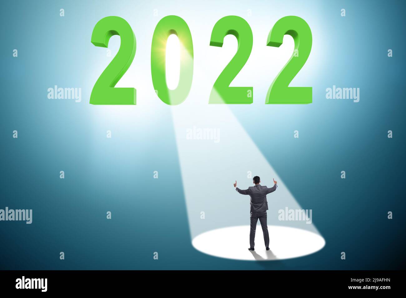 Concept of year 2022 in the spotlight Stock Photo - Alamy