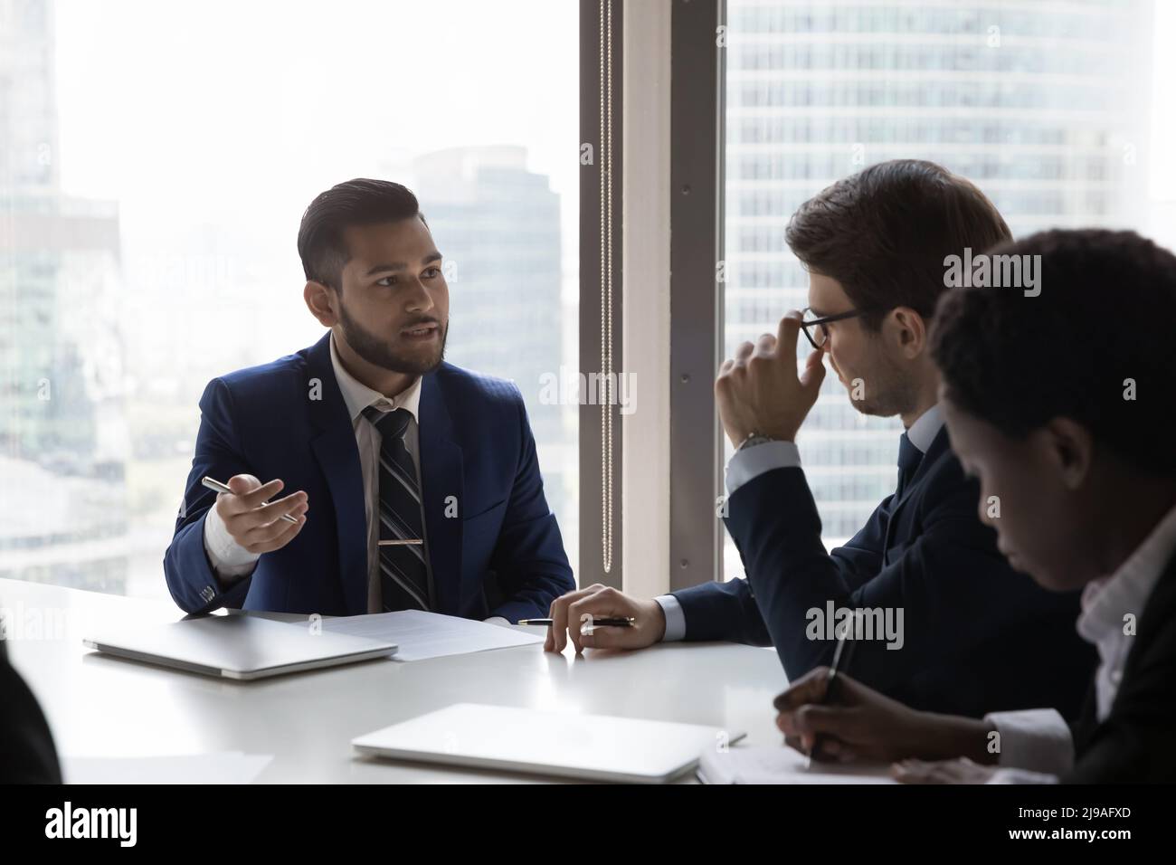 Indian businessman engaged in hi-res stock photography and images - Alamy