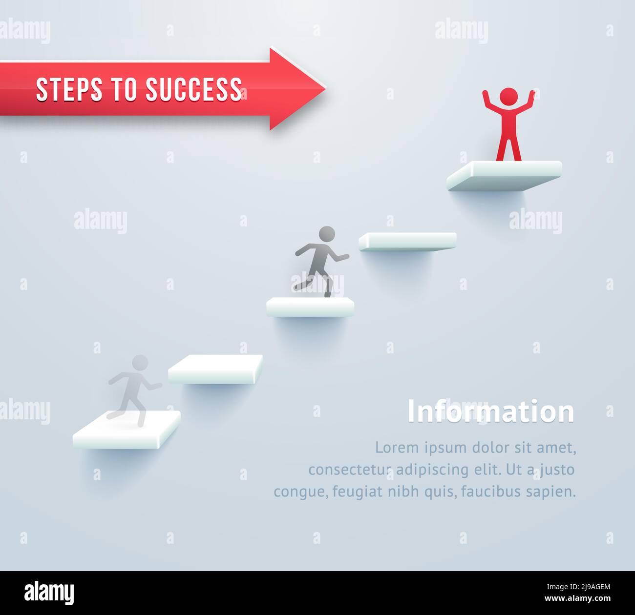 Step by step infographics. Steps to Success Stock Vector Image & Art ...