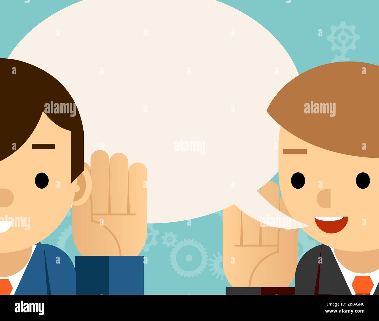 Whisper ear suit Stock Vector Images - Alamy