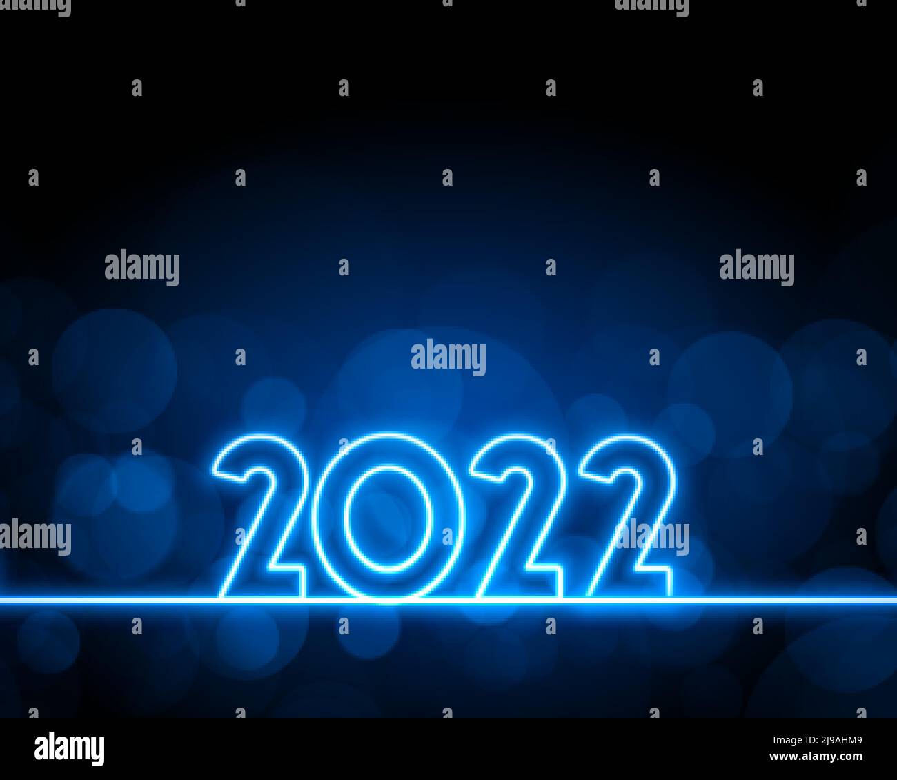 2022 neon Stock Vector Images - Alamy