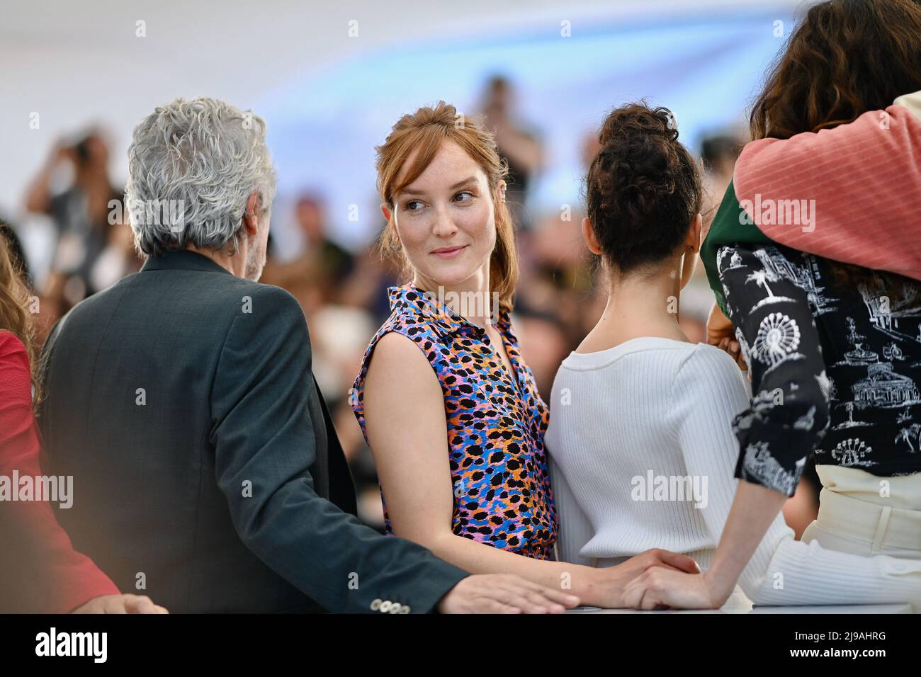Anais Demoustier attending the photocall for the film Smoking Causes ...