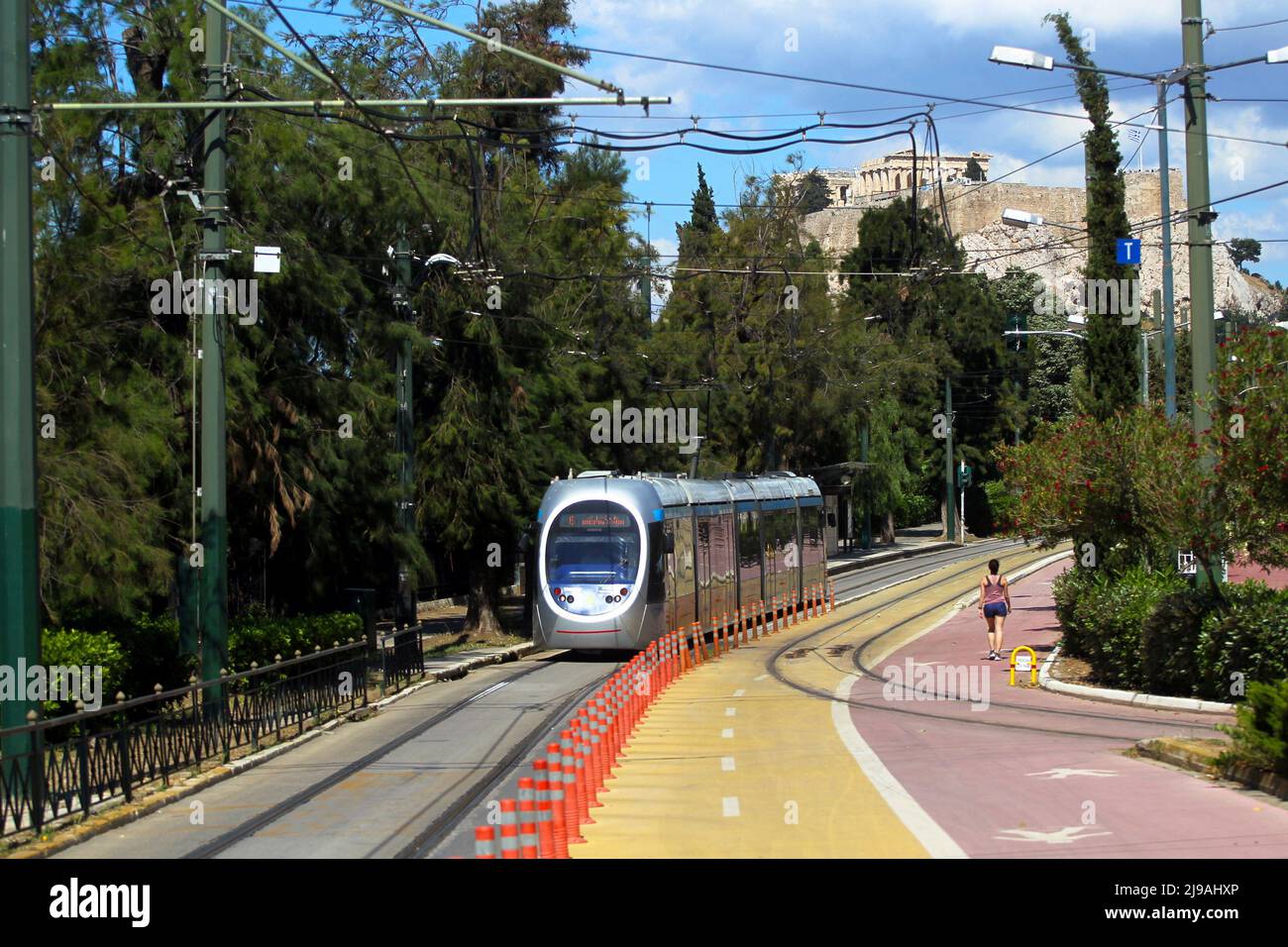 Tram athens hi-res stock photography and images - Alamy
