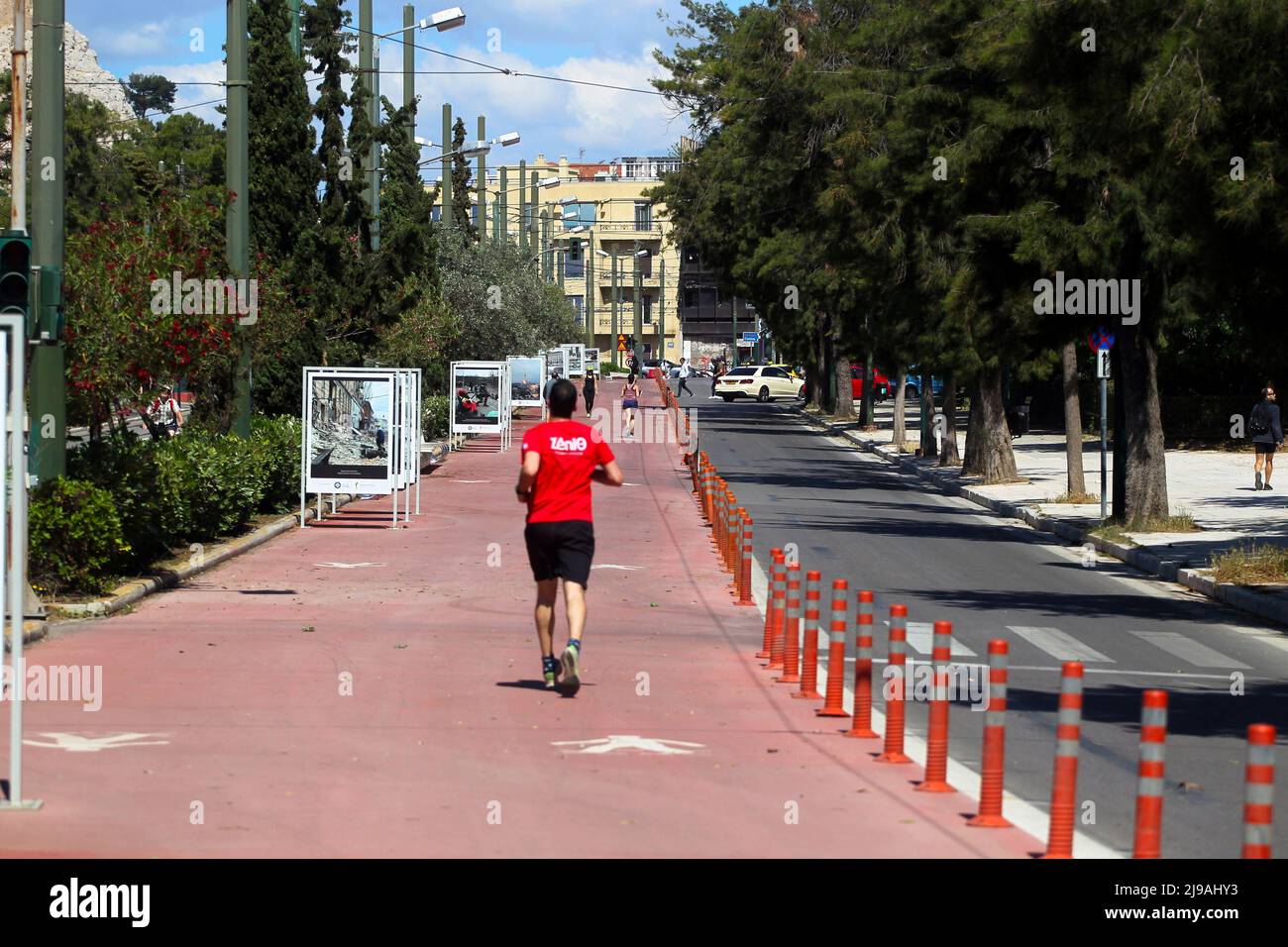 Daily Life in Athens Greece Stock Photo - Alamy