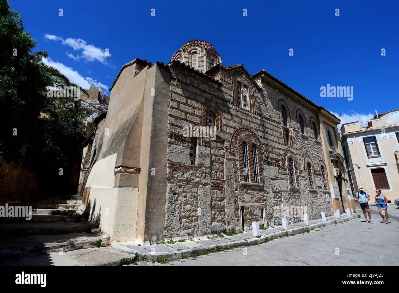 Church in old Athens, Plaka Stock Photo - Alamy