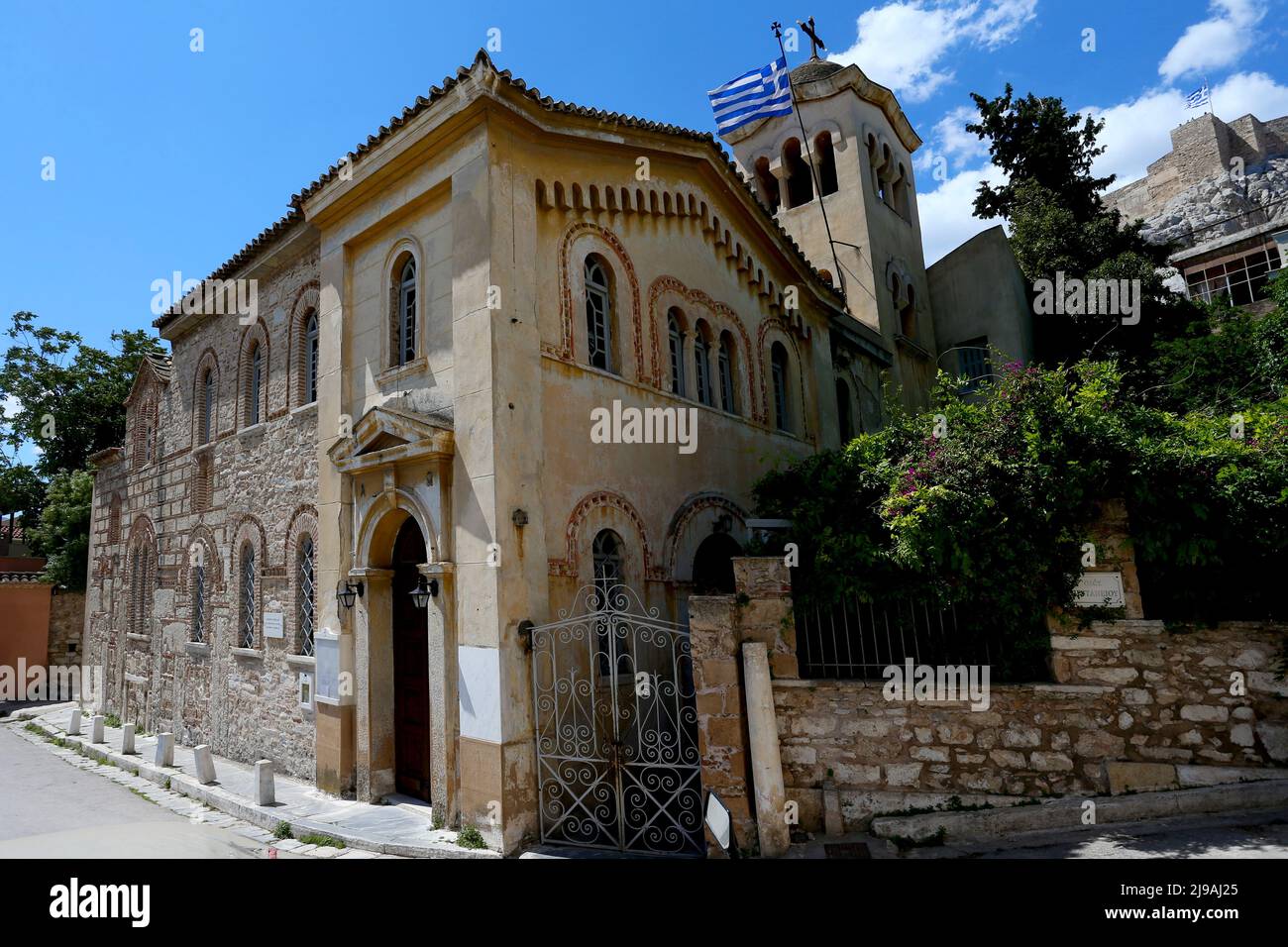Church in old Athens, Plaka Stock Photo - Alamy