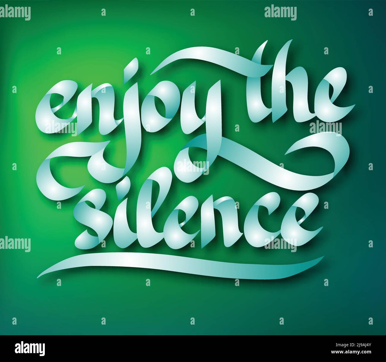 Enjoy silence Stock Vector Images - Alamy