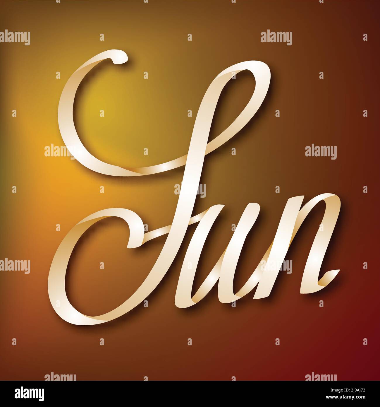 Typographical design concept with calligraphic handwritten elegant ...