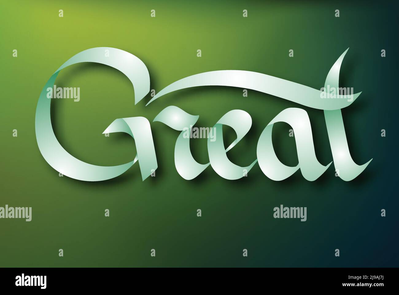 Typographical inscription concept with calligraphic handwritten elegant ...