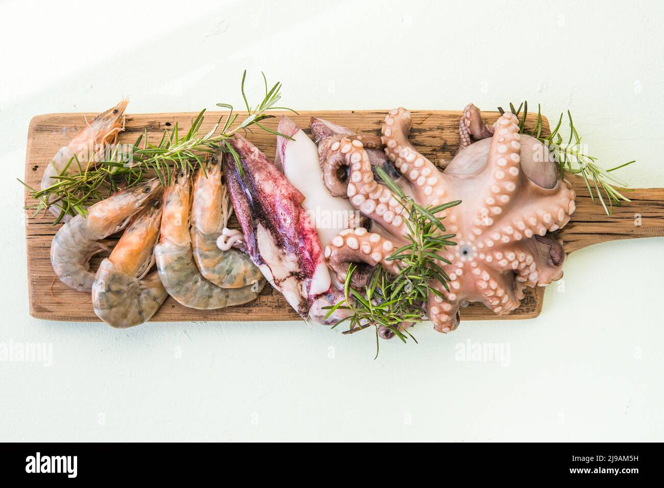 Mixed Seafood Contain octopus, prawns, Calamari Squids. Seafood and ...