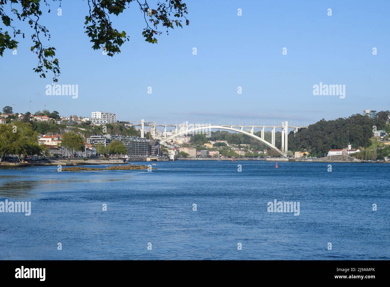 View of the Arrabida bridge in Porto Stock Photo - Alamy
