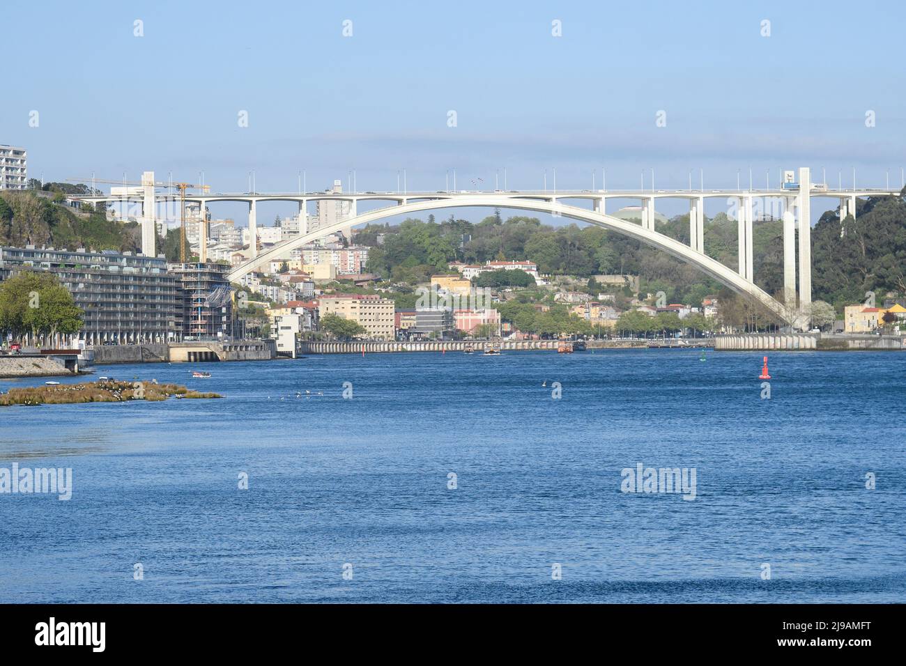 View of the Arrabida bridge in Porto Stock Photo - Alamy