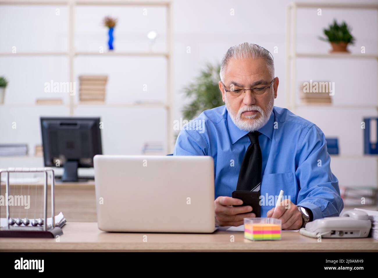 Old bookkeeper working workplace hi-res stock photography and images ...