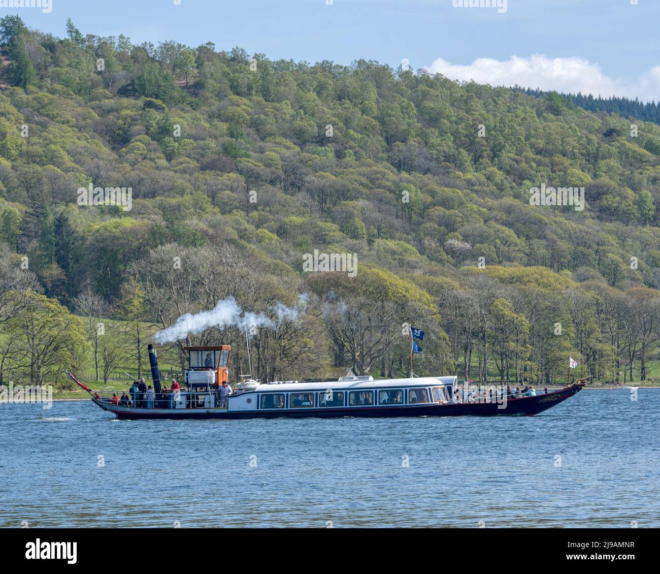 Coniston, United Kingdom - 21st April 2022 : The Gondola Steam Yacht ...