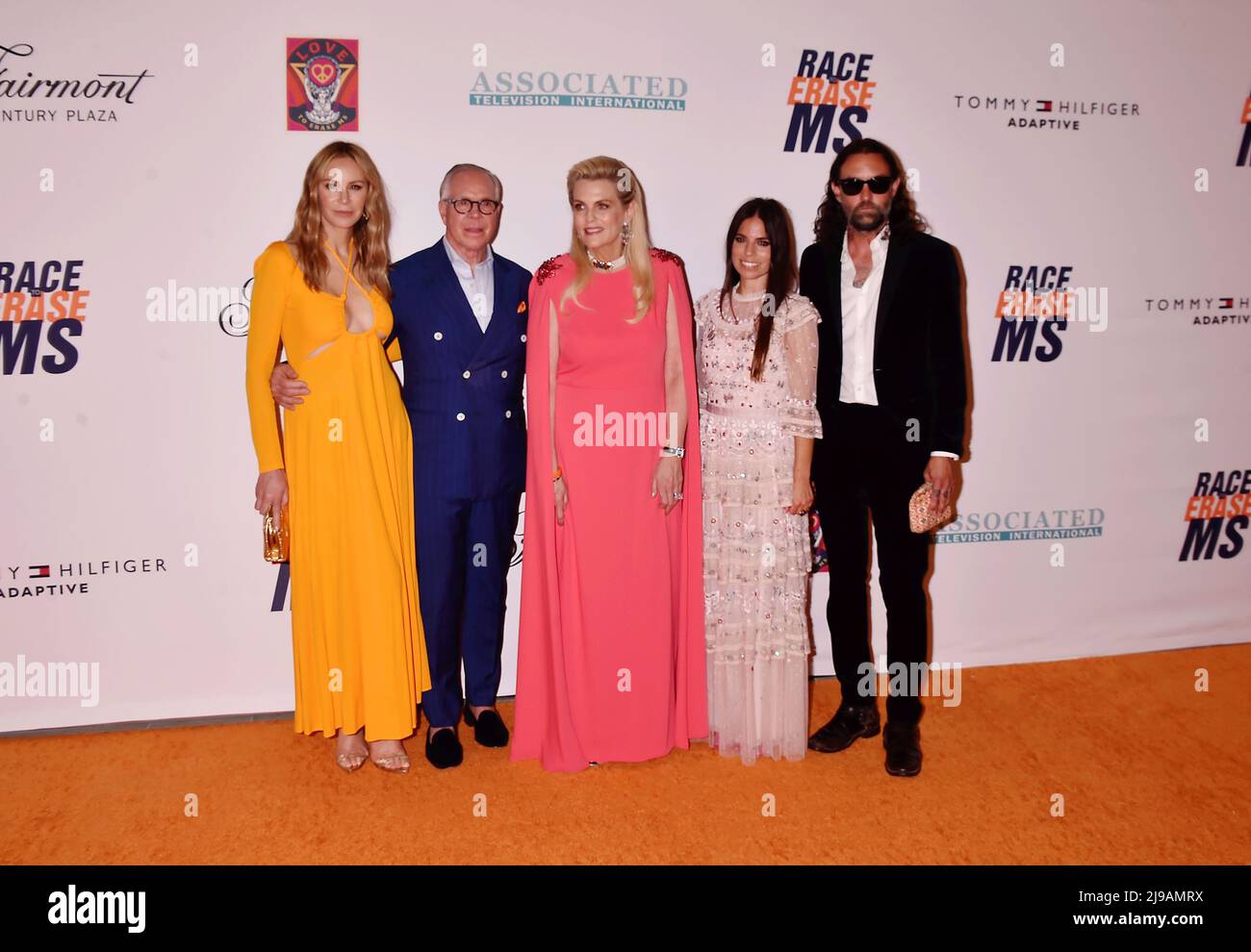 LOS ANGELES, CA - MAY 20: (L-R) Dee Ocleppo, Tommy Hilfiger, Nancy Davis, Ally Hilfiger and ...