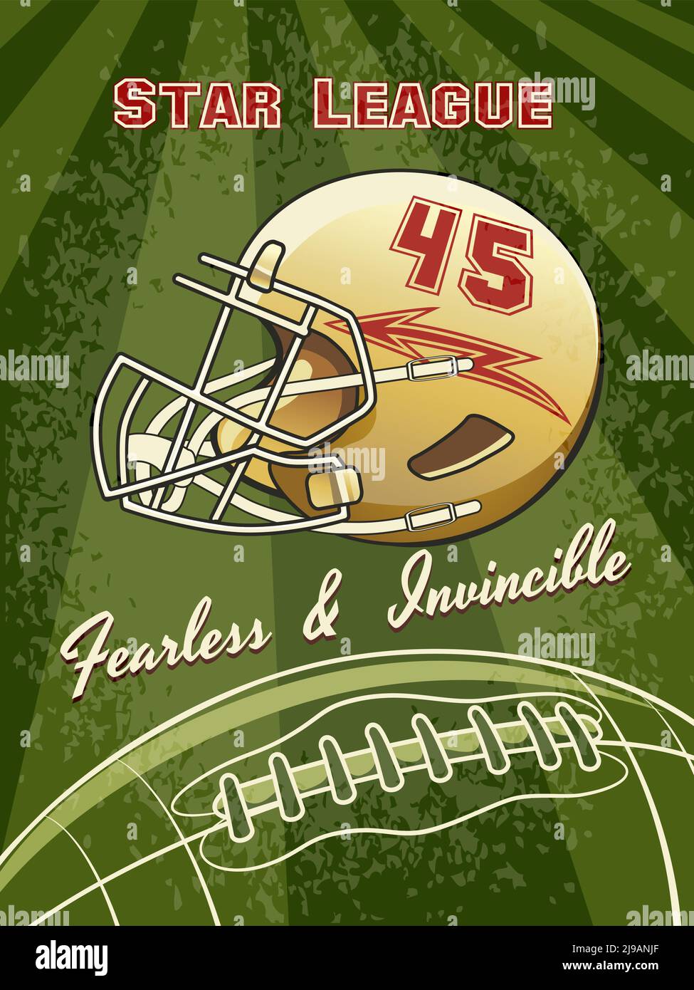 Football fielder football Stock Vector Images - Alamy