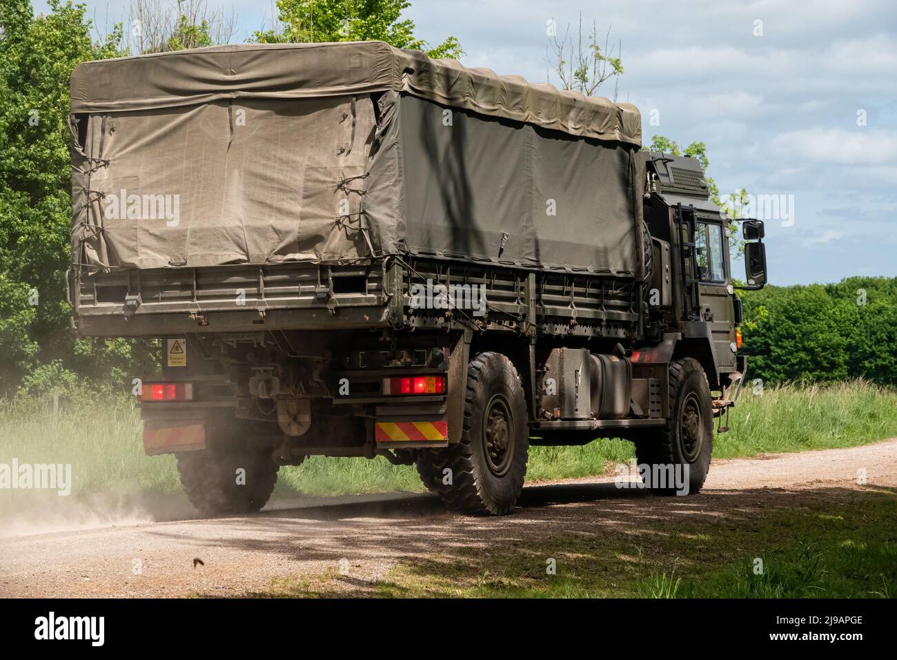 British Army MAN SV 4x4 logistics truck on a military exercise Stock ...