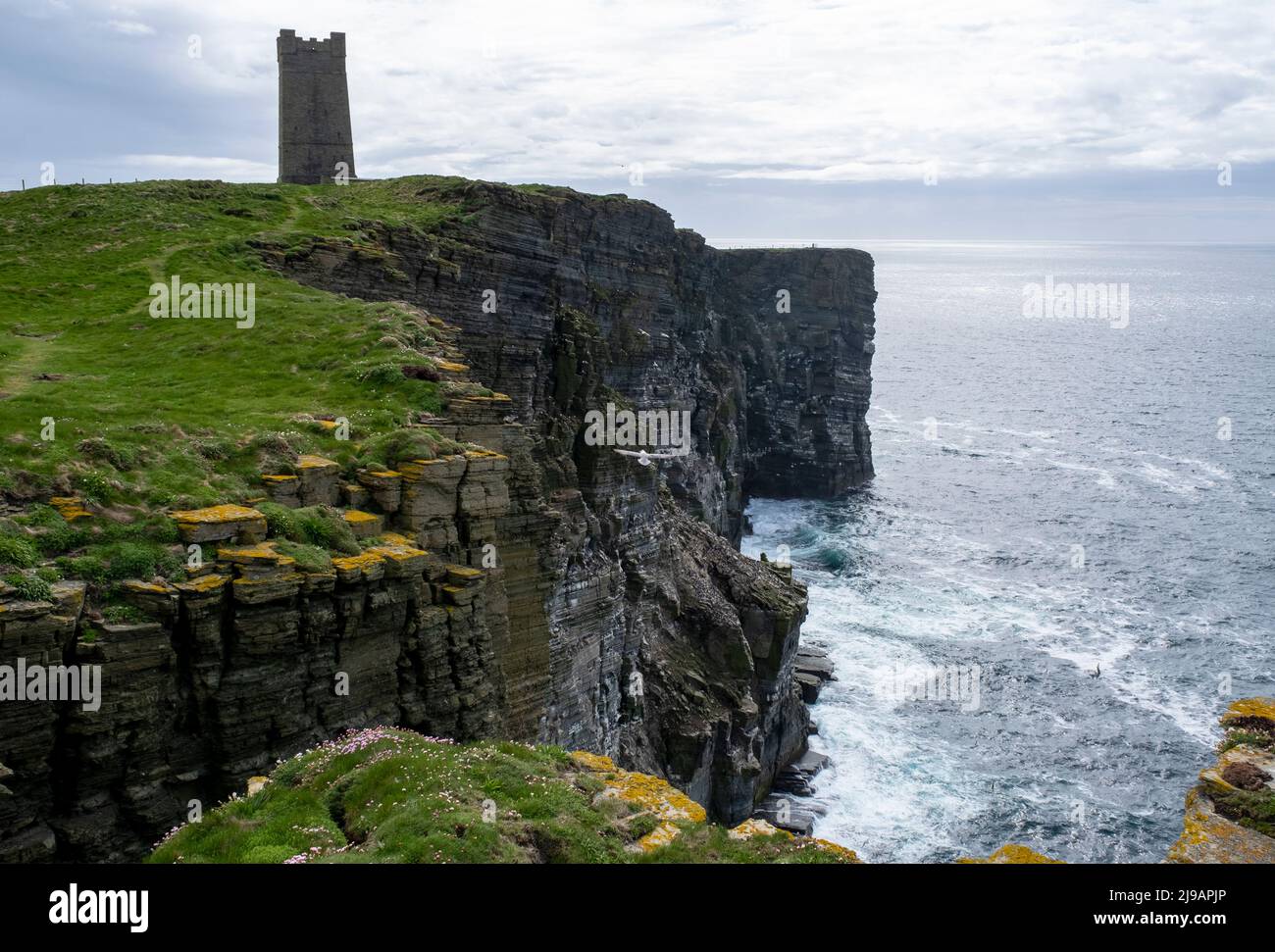 Marwick Head and the Kitchener Memorial, Orkney, Scotland, UK Stock ...