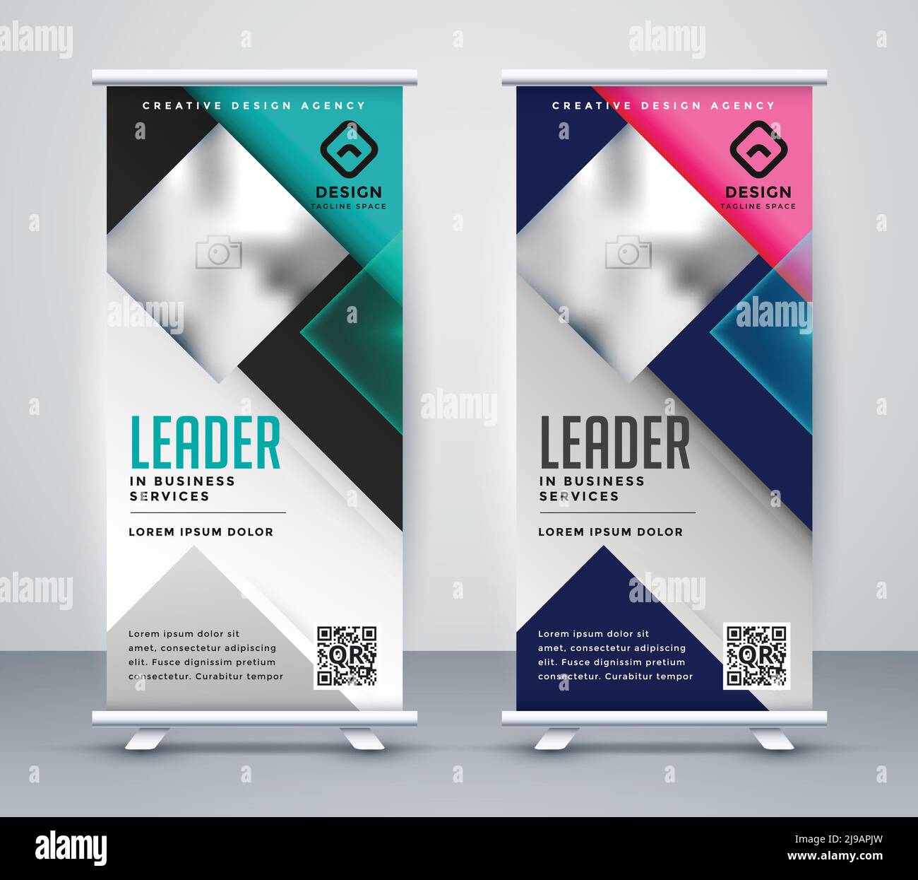 Roll up business brochure flyer hi-res stock photography and images - Alamy