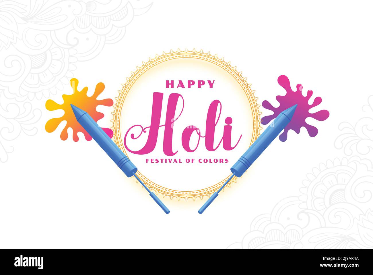 Pichkari vector vectors hi-res stock photography and images - Alamy