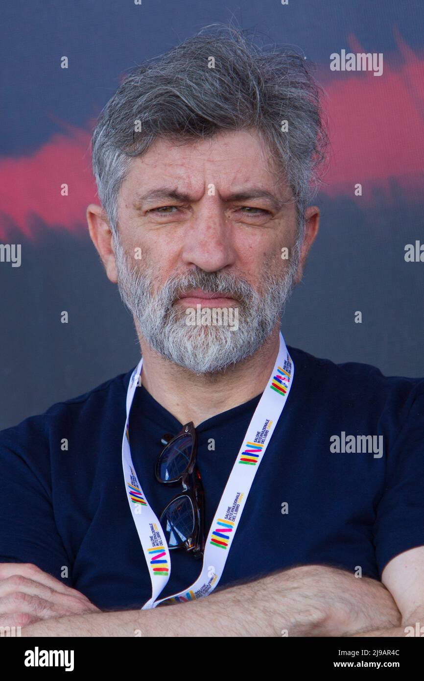 Turin, Italy. 21st May, 2022. Writer Antonio Pascale is guest of 2022 ...
